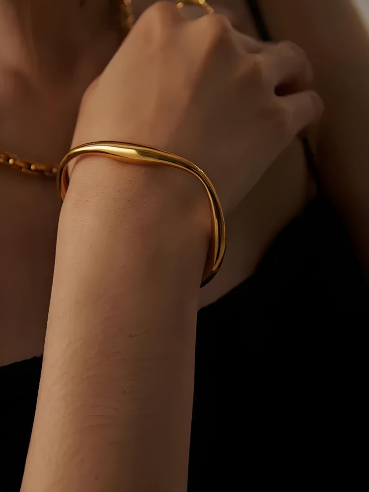 Gold Bangle Bracelet - Litlookz Studio