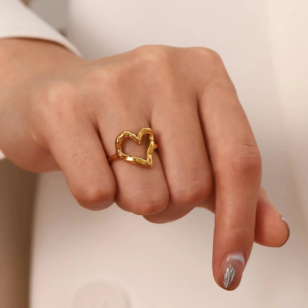 Open Heart Ring – Litlookz Studio