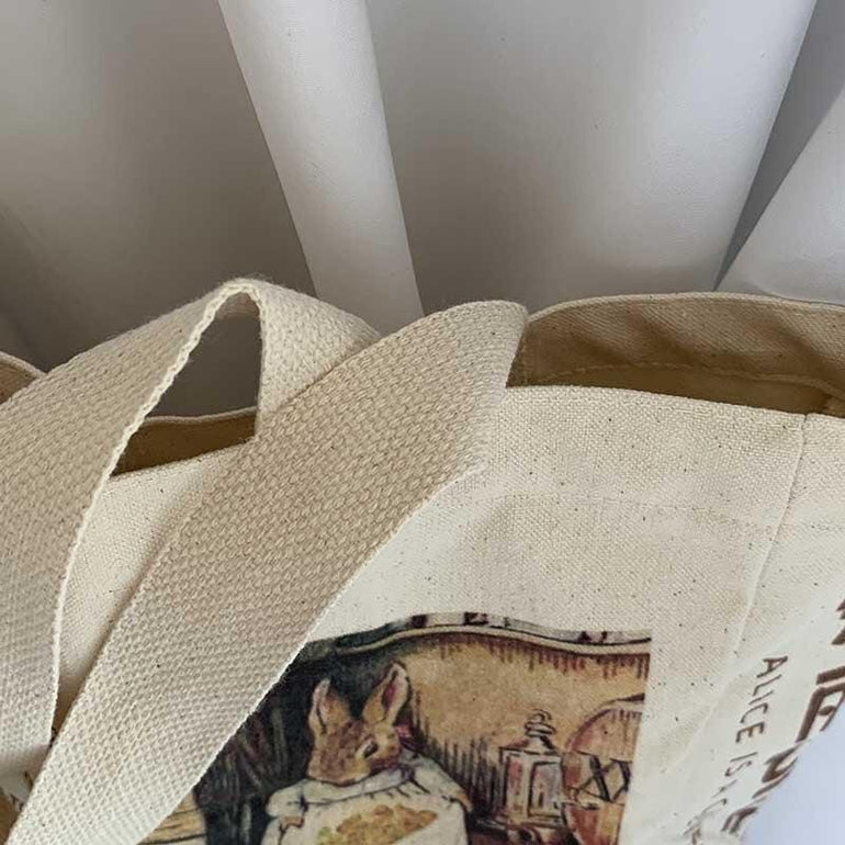 Alice in Wonderland Cloth Bag - Litlookz Studio