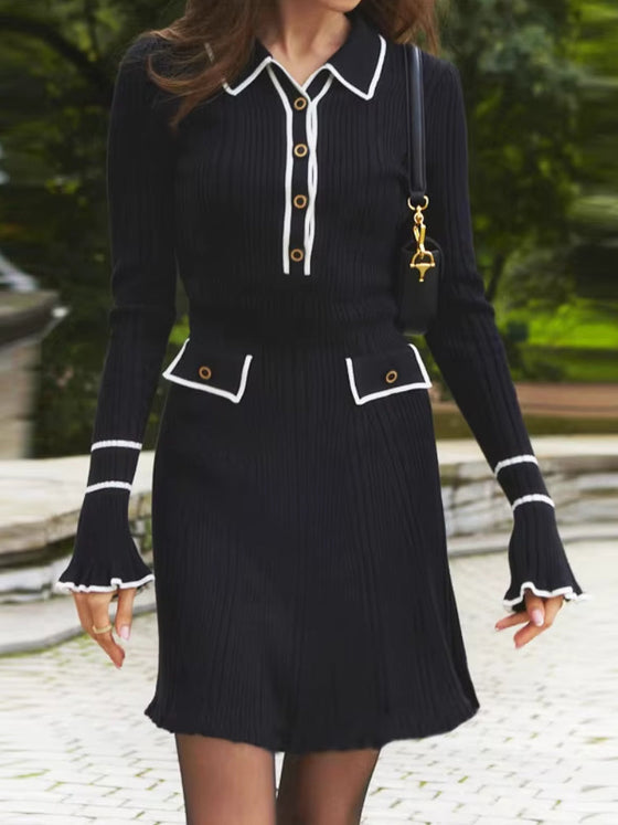 Classic Ribbed Midi Dress - Litlookz Studio