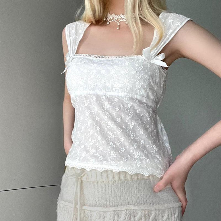 Coquette Square Neckline Top - Litlookz Studio