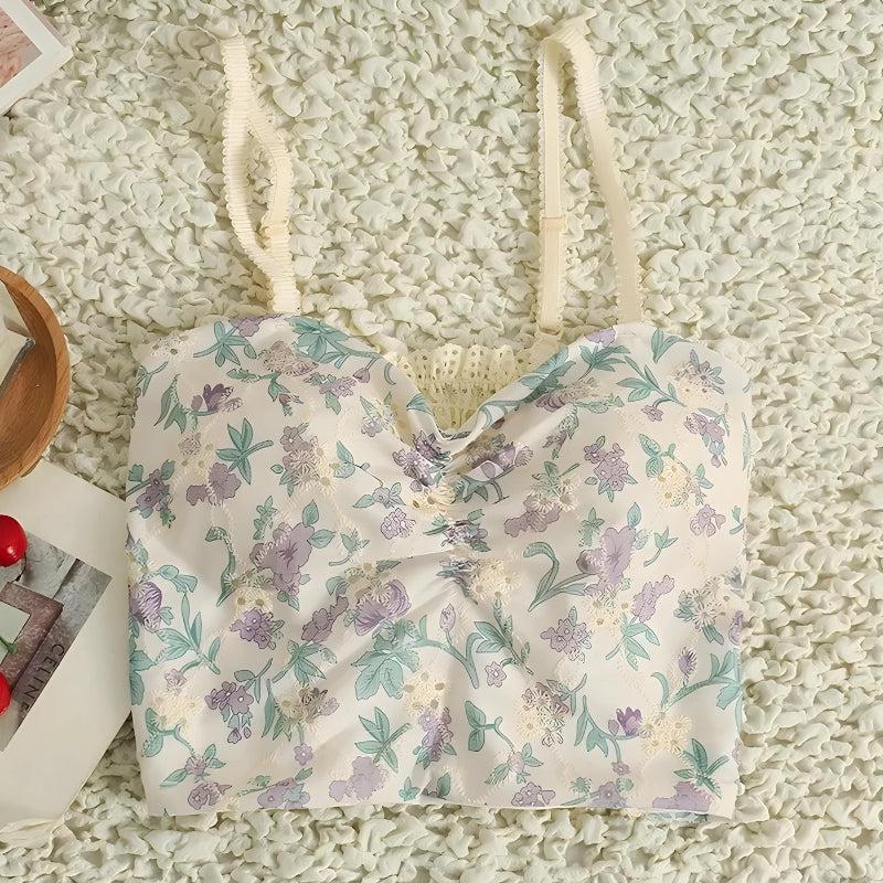 Cottagecore Floral Crop Top - Litlookz Studio