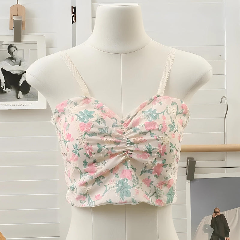 Cottagecore Floral Crop Top - Litlookz Studio