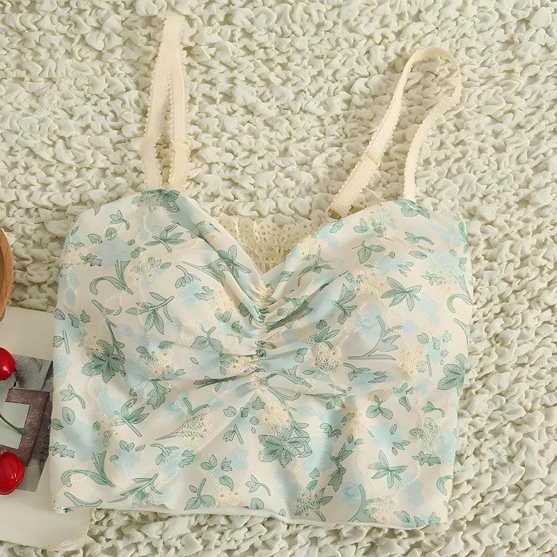 Cottagecore Floral Crop Top - Litlookz Studio