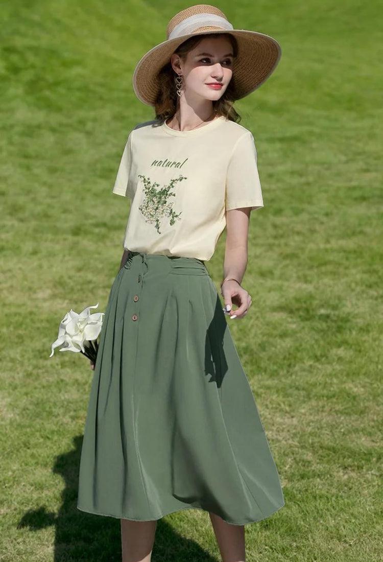 Cottagecore Natural Tee - Litlookz Studio