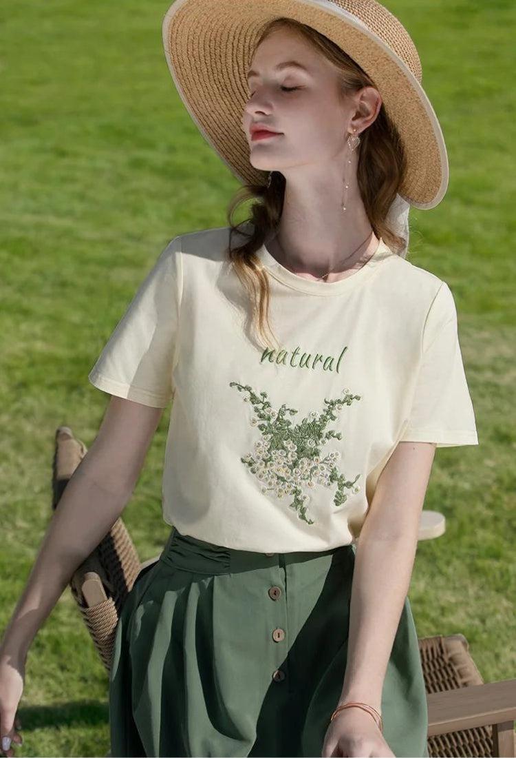 Cottagecore Natural Tee – Litlookz Studio