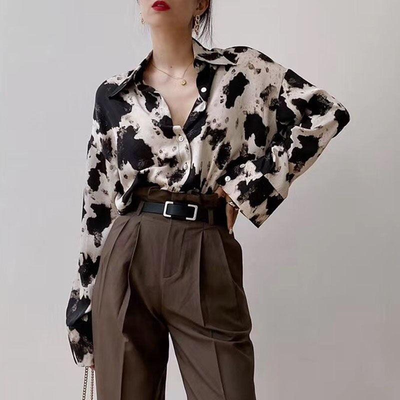 Cow Print Blouse - Litlookz Studio