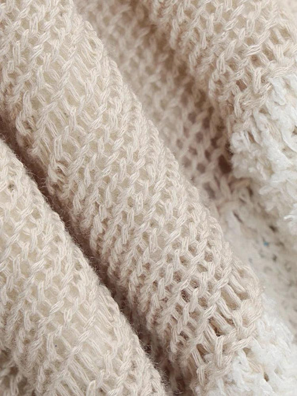 Crochet Distressed Maxi Dress - Litlookz Studio