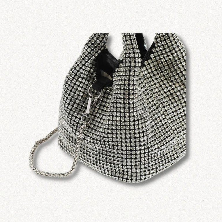 Disco Cowgirl Silver Rhinestone Handbag – Litlookz Studio