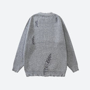 Grunge Distressed Knitted Sweater - Litlookz Studio