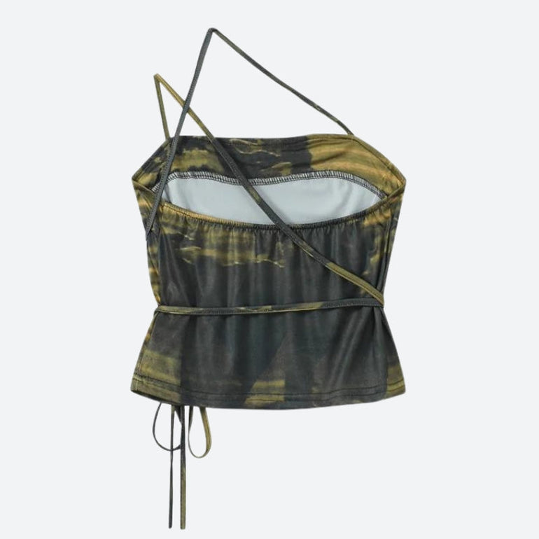 Grunge Snake Lace Up Top - Litlookz Studio