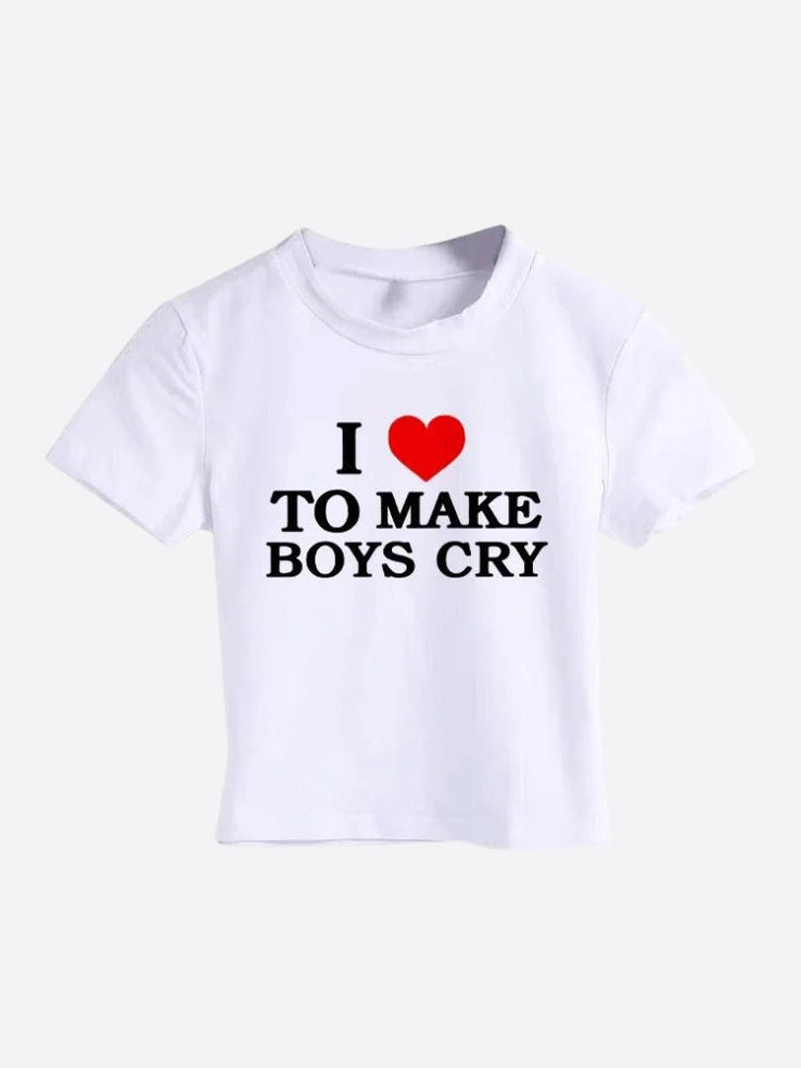 I Love To Make Boys Cry Tee - Litlookz Studio