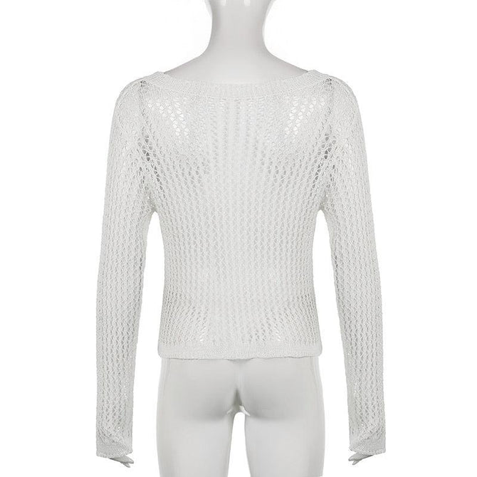 Long Sleeve Fishnet Top - Litlookz Studio
