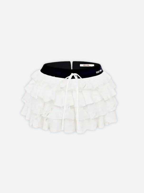Low Rise Layered Mini Skirt - Litlookz Studio