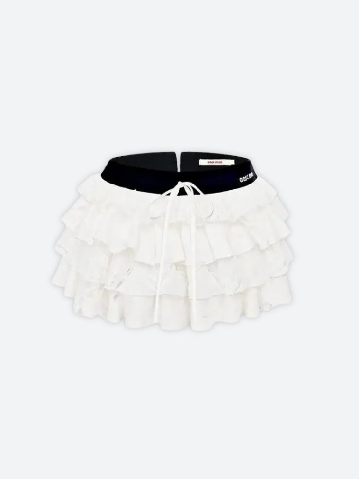 Low Rise Layered Mini Skirt - Litlookz Studio