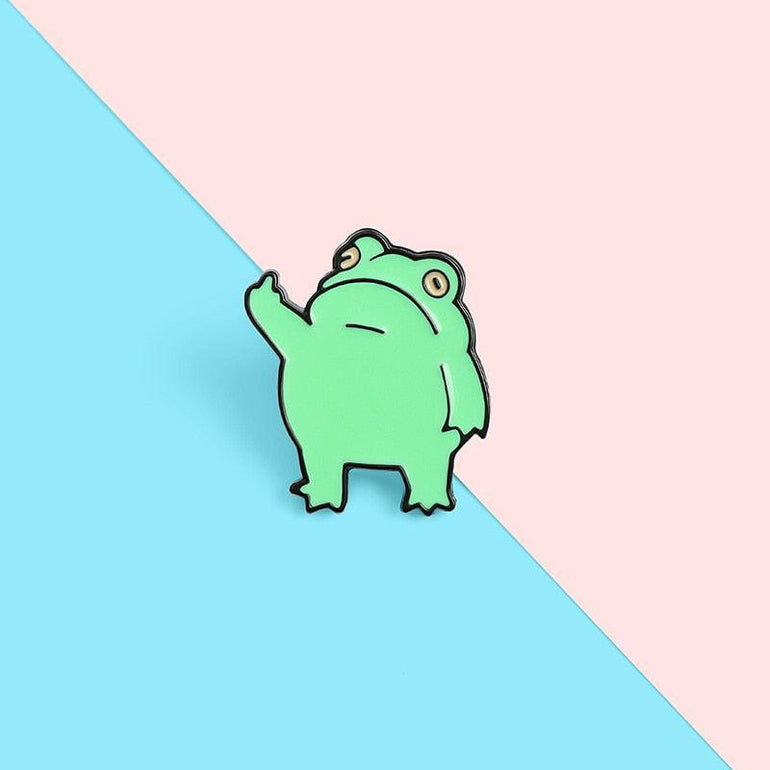 Middle Finger Frog Pins - Litlookz Studio