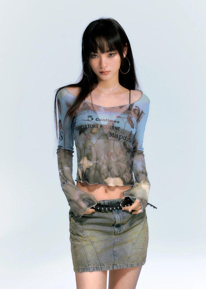 Nature Mesh Top - Litlookz Studio