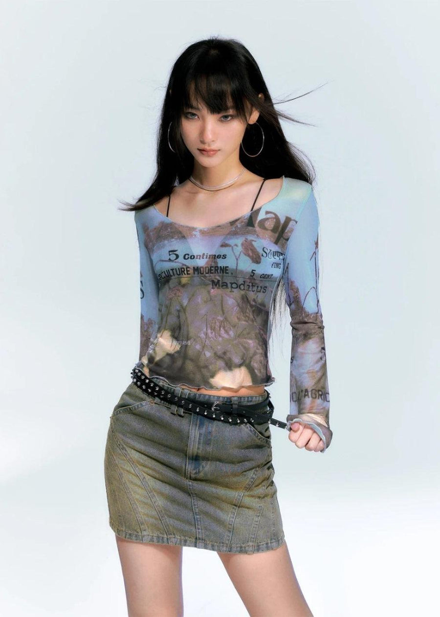 Nature Mesh Top - Litlookz Studio