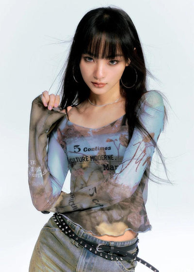 Nature Mesh Top - Litlookz Studio