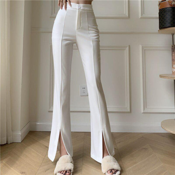 Old Money Hem Split Pants - Litlookz Studio