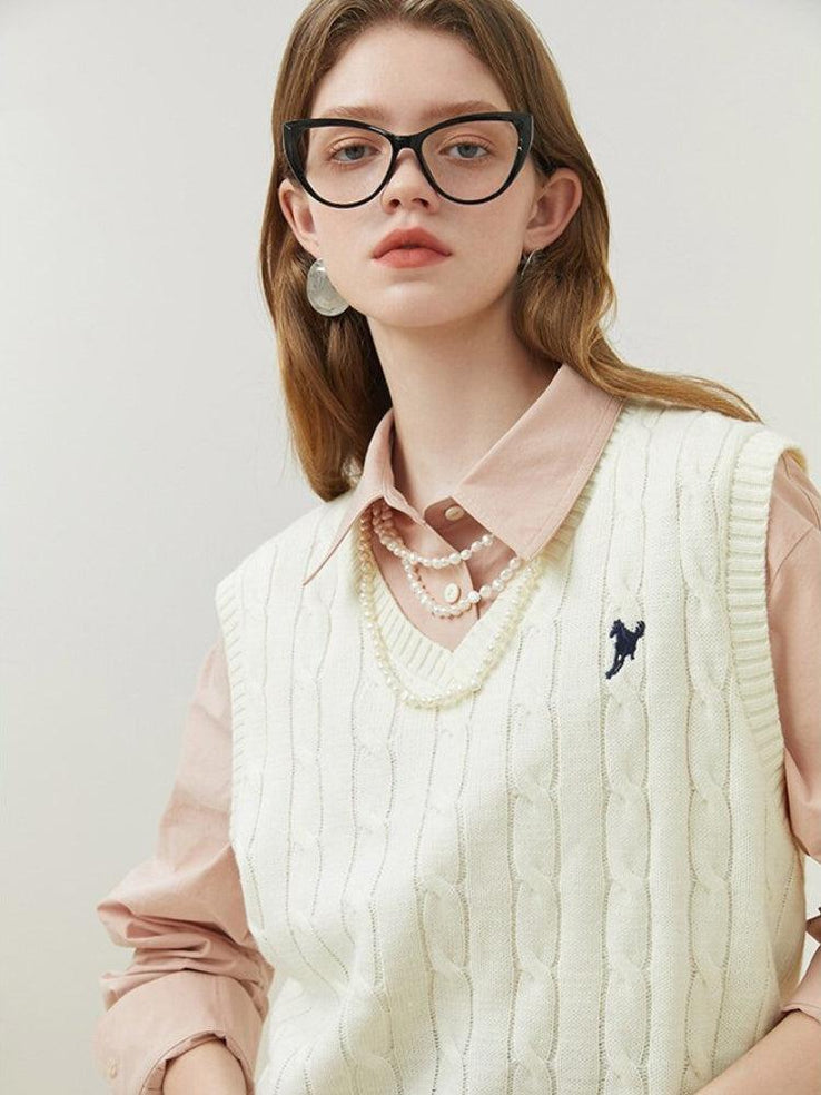Old Money Sweater Vest - Litlookz Studio