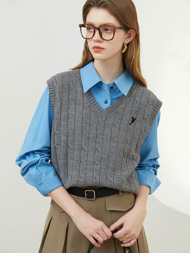 Old Money Sweater Vest - Litlookz Studio