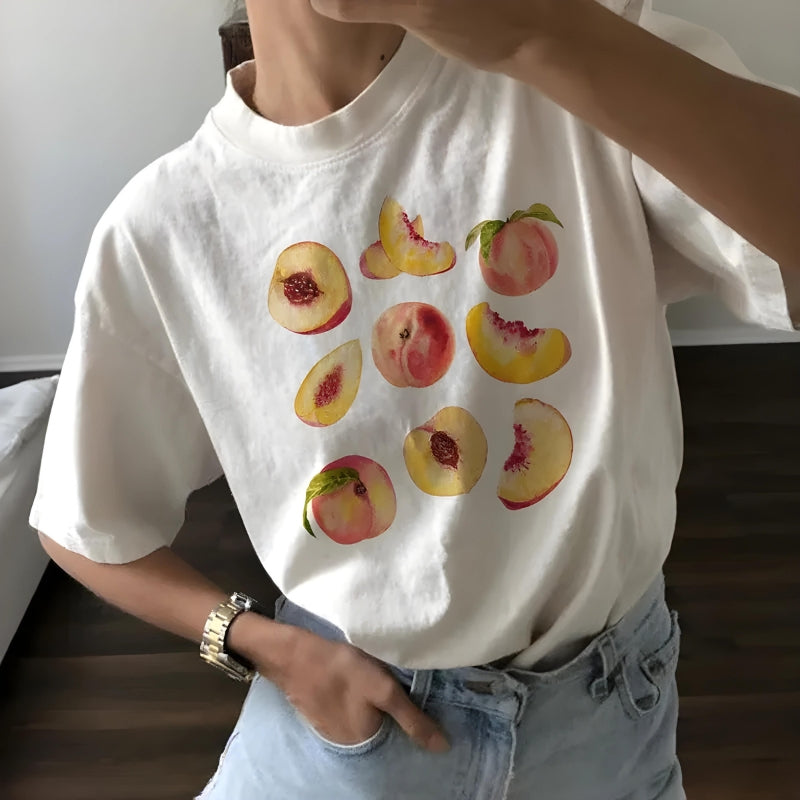 Peaches Tee - Litlookz Studio