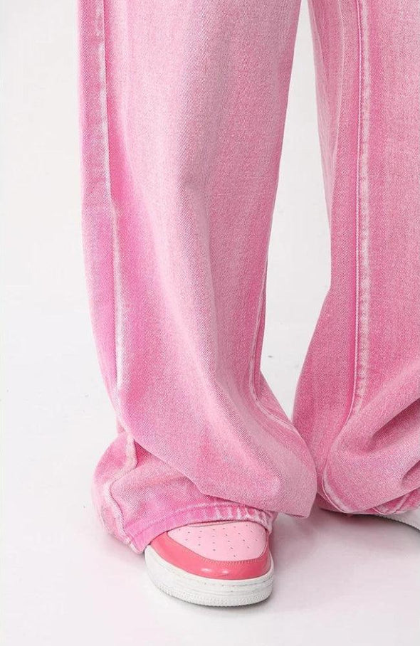Pink Denim Jacket & Pants Two Piece Set - Litlookz Studio