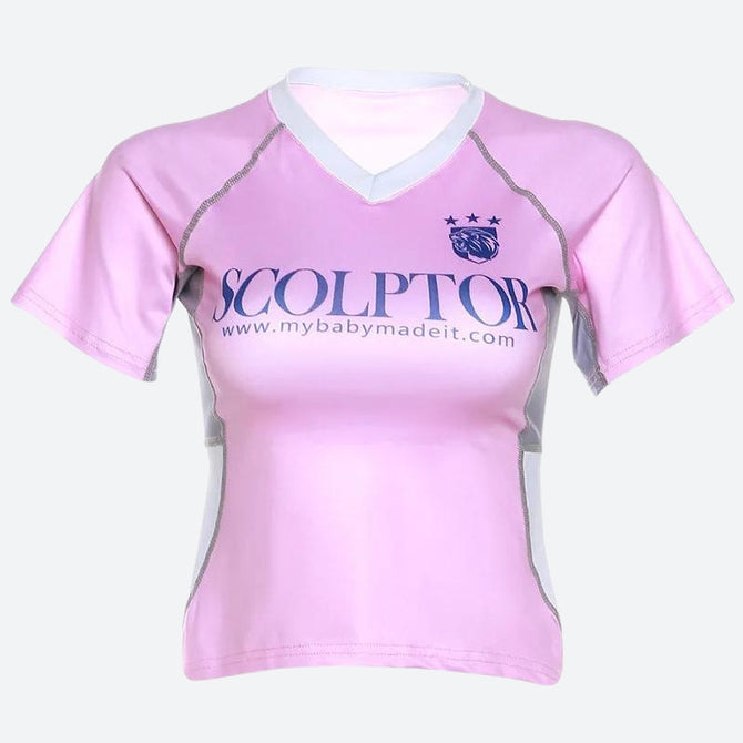 Pink Jersey Top - Litlookz Studio
