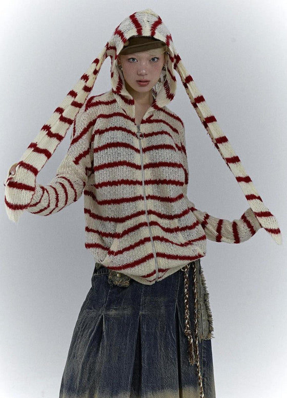 Rabbit Ears Hooded Cardigan Jacket – Litlookz Studio