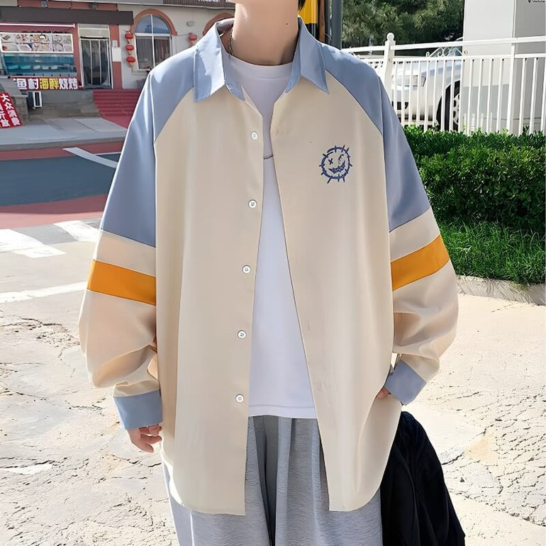 Soft Boy Smiley Pastel Shirt - Litlookz Studio