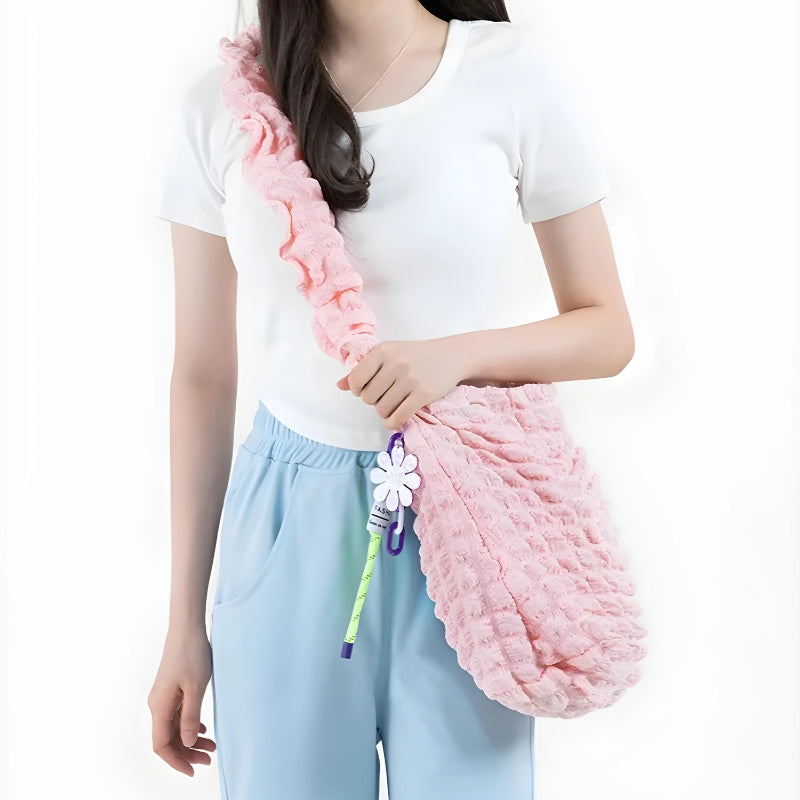 Soft Girl Quilted Ruched Hobo Bag - Litlookz Studio