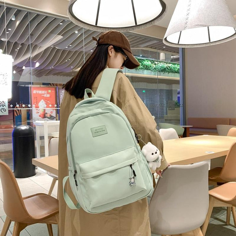 Soft Girl Waterproof School Backpack - Litlookz Studio