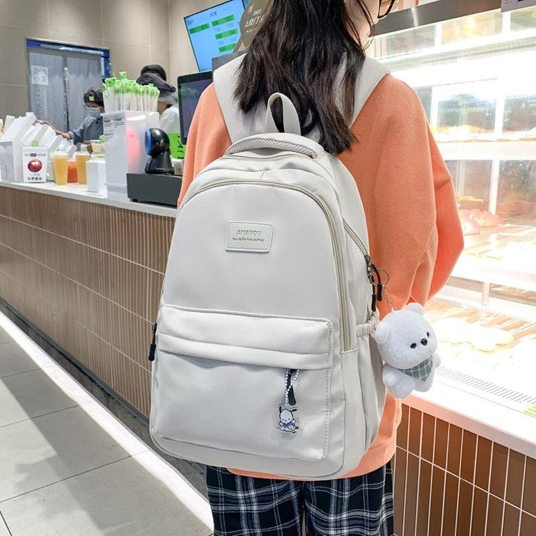 Soft Girl Waterproof School Backpack - Litlookz Studio