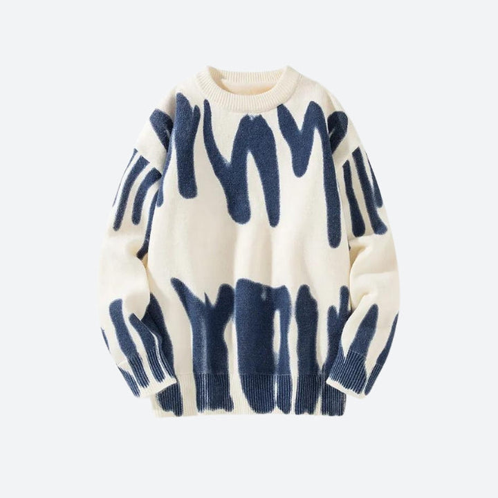 Spray Paint Soft Touch Knitted Sweater - Litlookz Studio