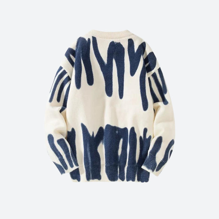 Spray Paint Soft Touch Knitted Sweater - Litlookz Studio