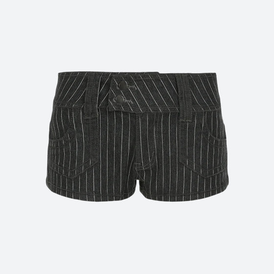 Striped Micro Shorts - Litlook Studio – Litlookz Studio