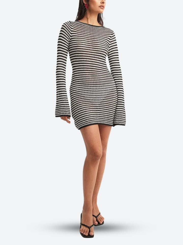 Striped Mini Dress - Litlookz Studio