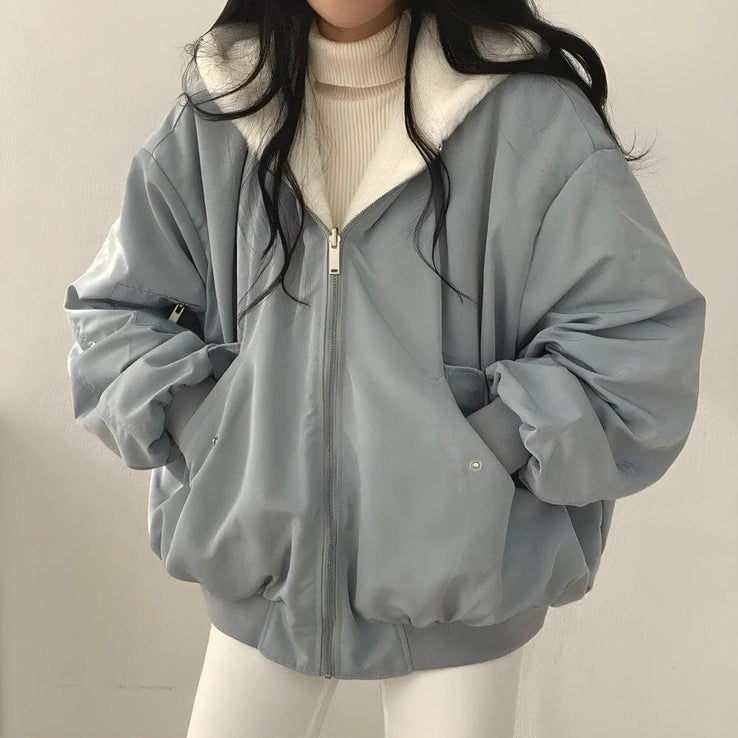 Teddy Reversible Hooded Jacket - Litlookz Studio