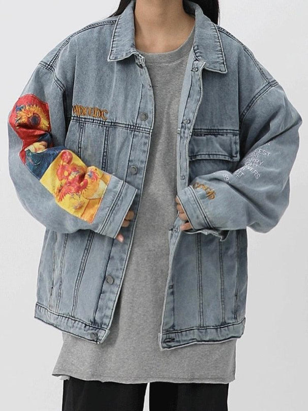 Vincent Van Gogh Denim Jacket - Litlookz Studio