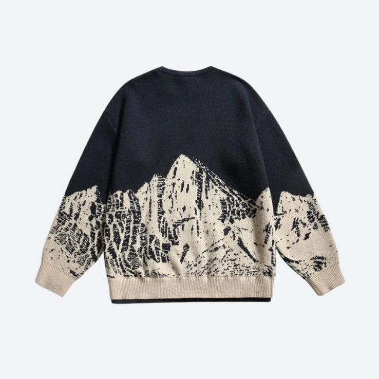 Vintage Mountain Knitted Sweater - Litlookz Studio