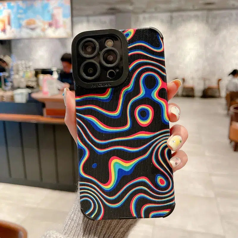Wavy Rainbow Phone Case - Litlookz Studio