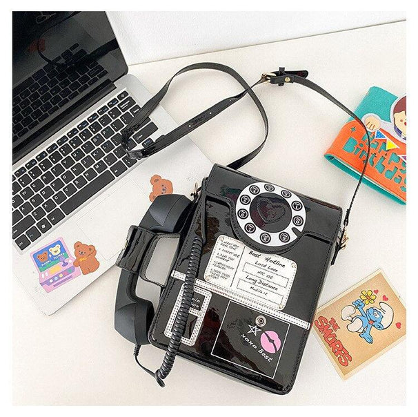 Weirdcore Retro Phone Shaped Crossbody Bag - Litlookz Studio