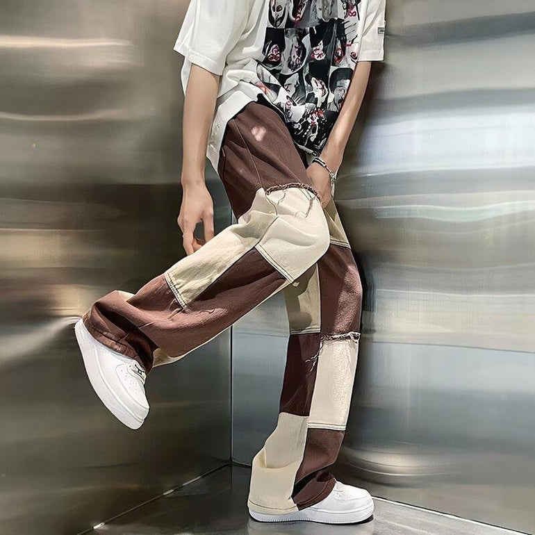 Y2K Patchwork Pants - Litlookz Studio