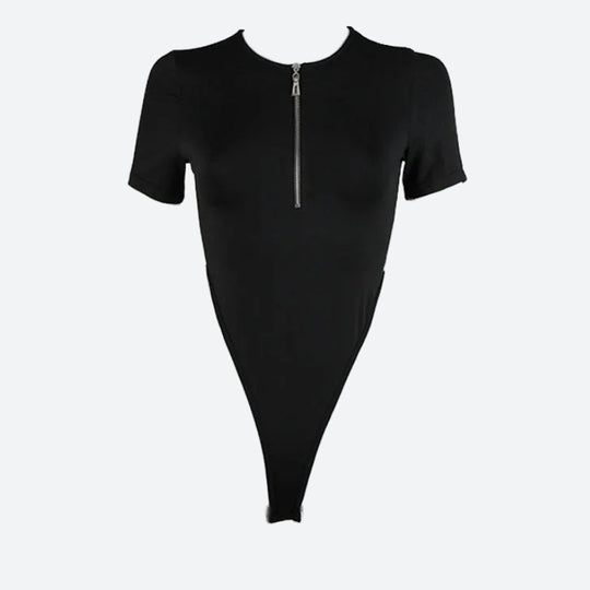 Zip Up High Leg Bodysuit - Litlookz Studio